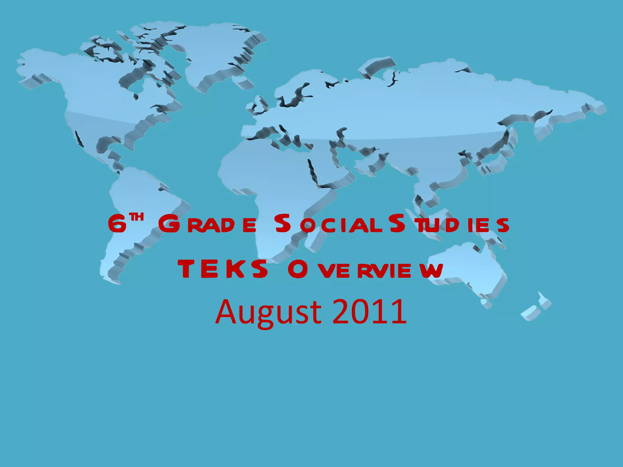 6th grade teks overview | PPT