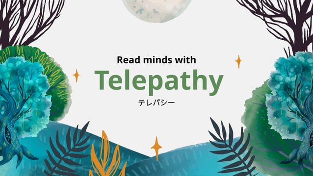 Telepathy Game for any ESL Learners in the Classroom | PPT