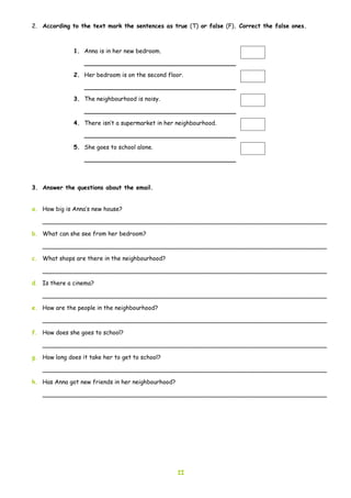 6th grade test shops directions and food | PDF