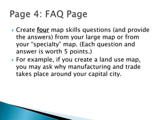6th grade travel package for fictional country rubric | PPTX