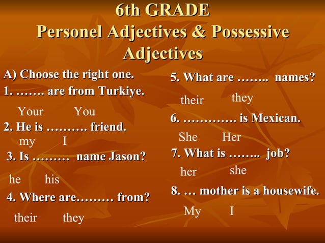 Pronouns for 6th Grades | PPS