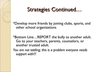 6thgrpowerpointbullying | PPT