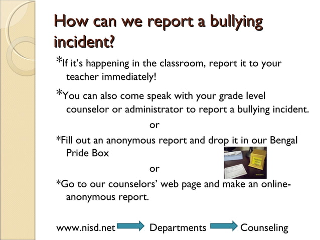 6thgrpowerpointbullying | PPT