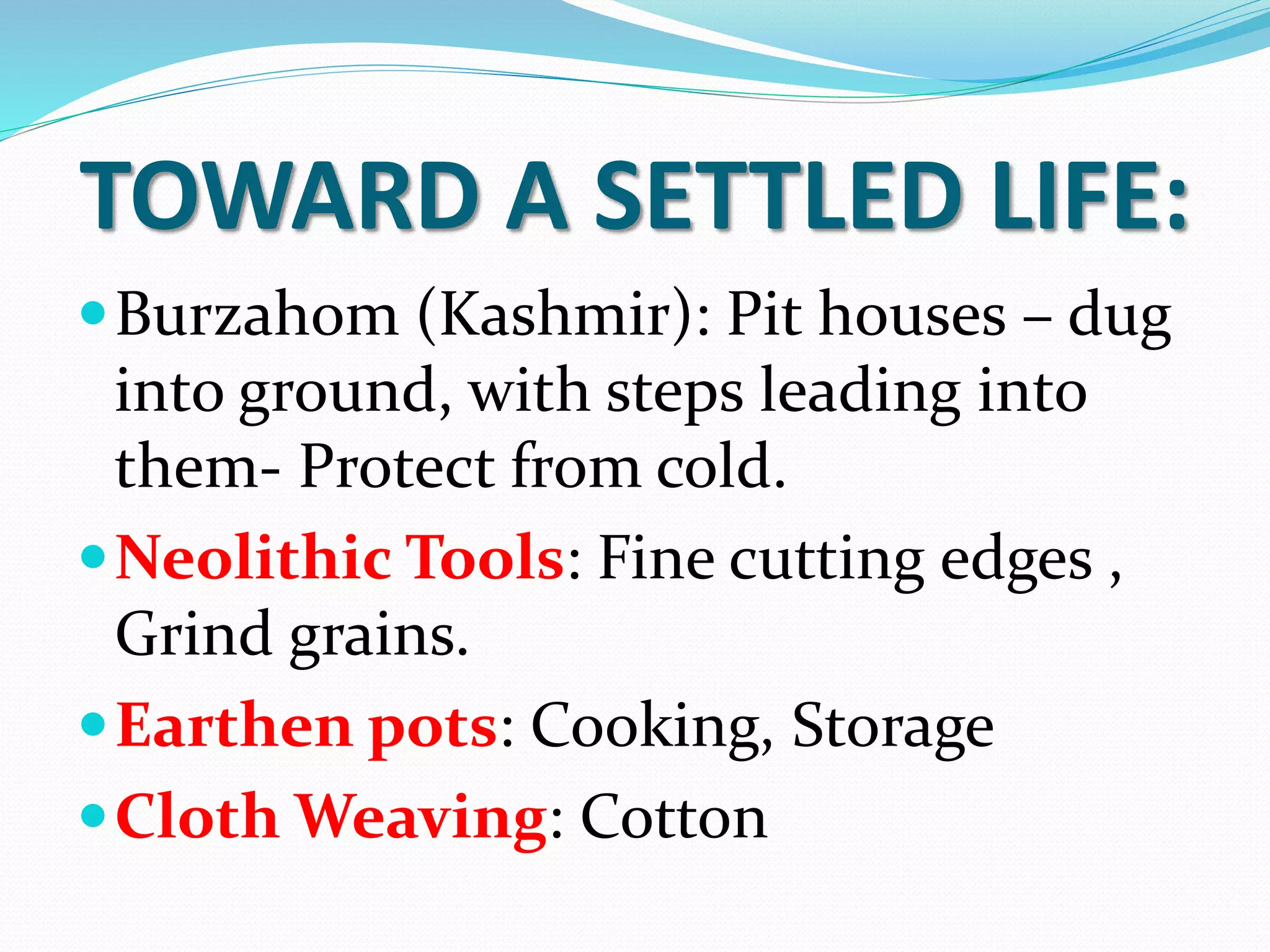 NCERT History Class-6 Unit-02 From Hunting-Gathering to growing food ...
