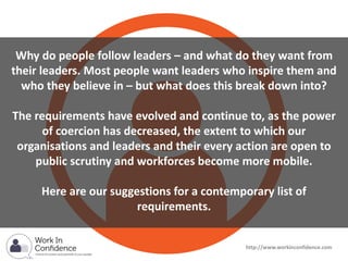 6 things people want from their business leader | PPT