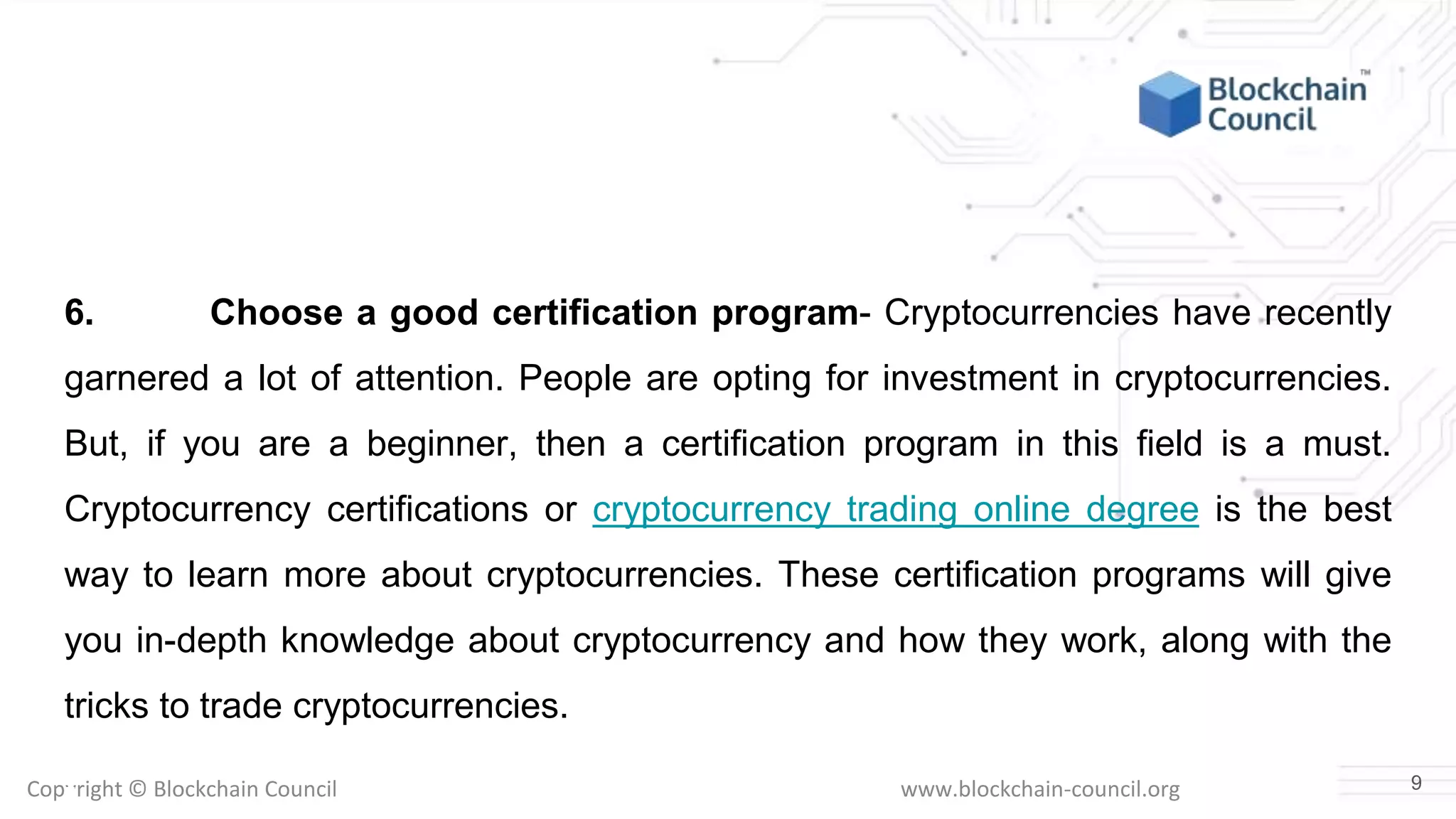6 things to know before getting expert into cryptocurrency ...
