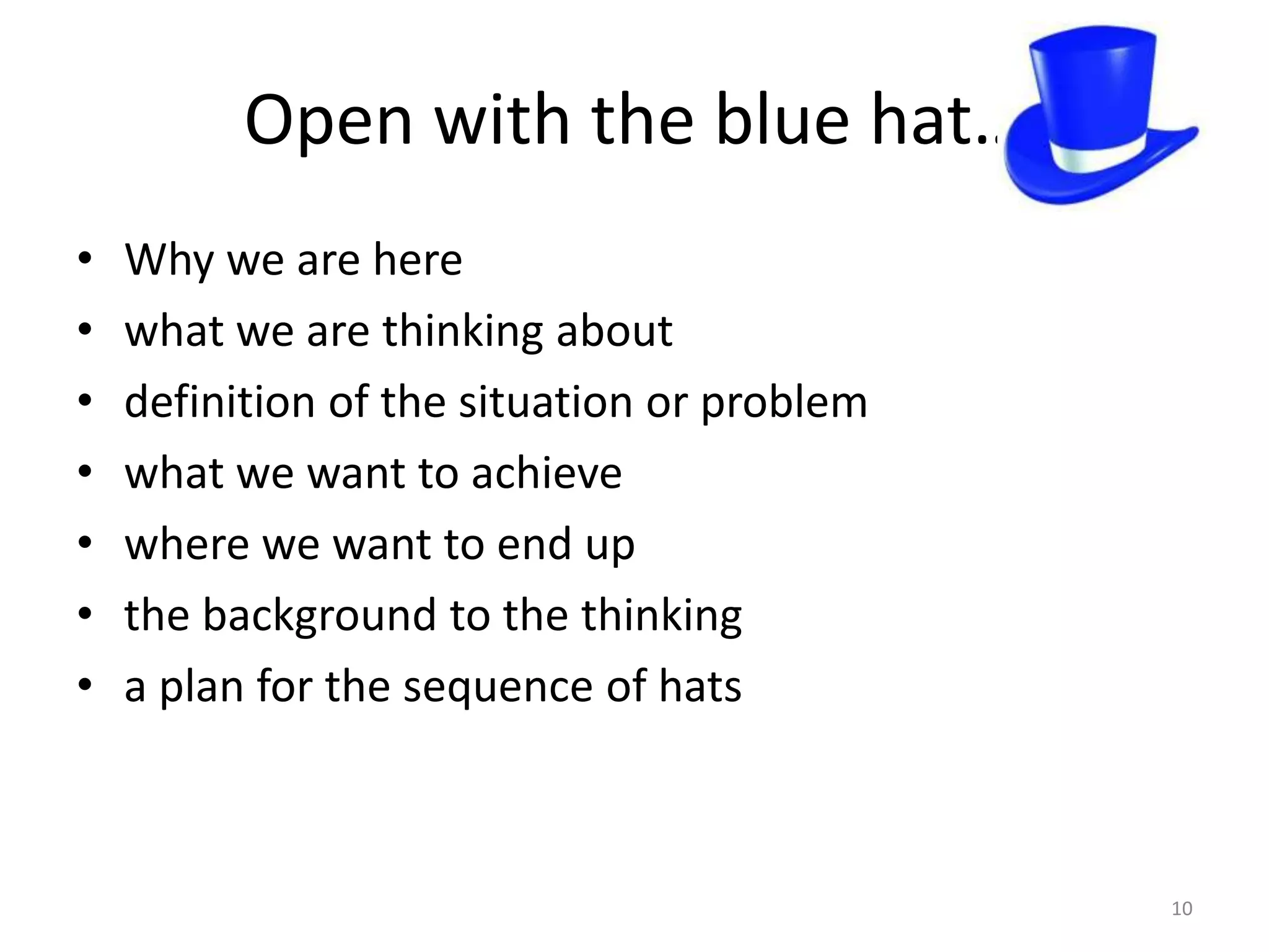 6 Thinking Hats | PPTX