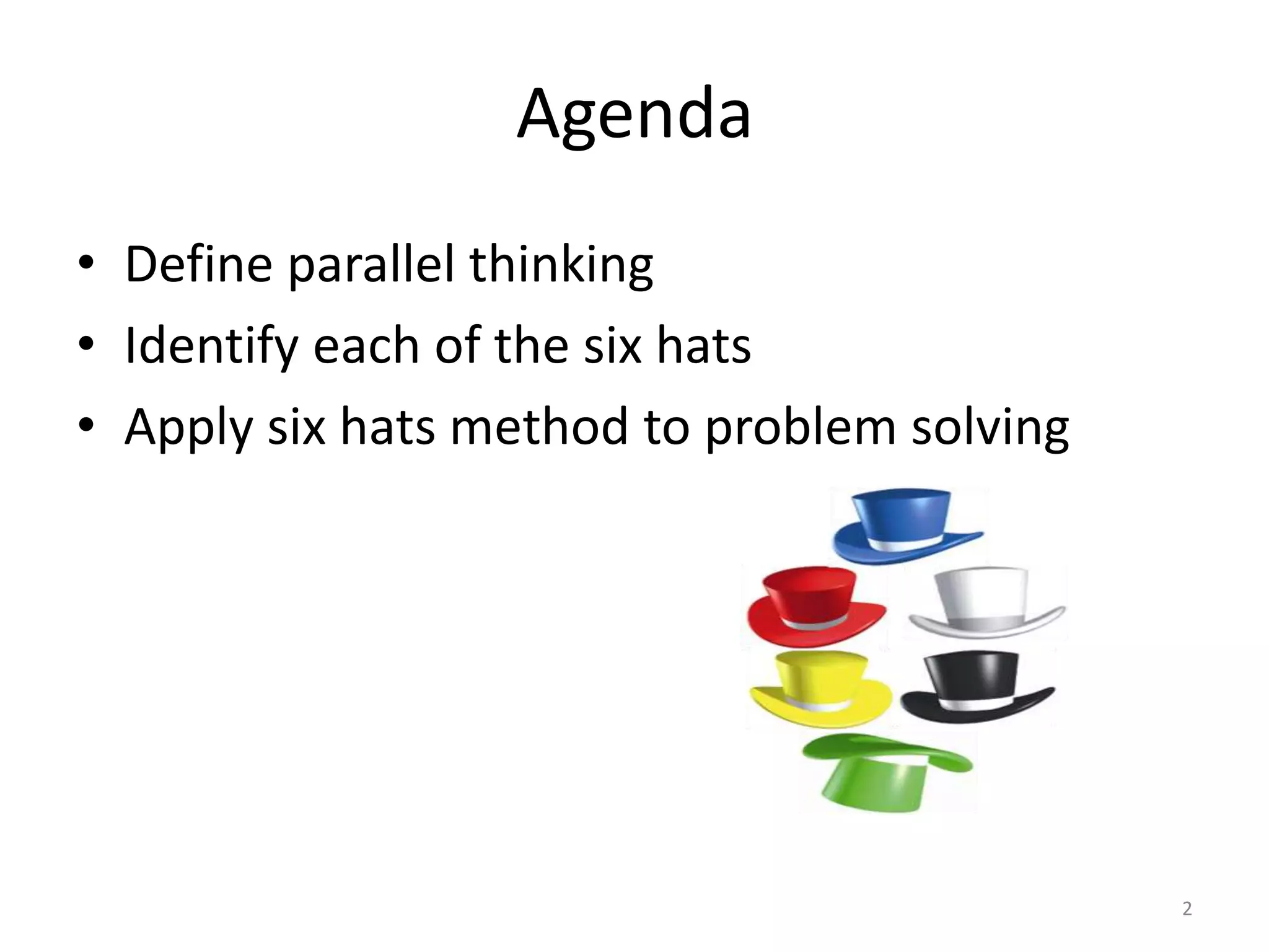 6 Thinking Hats | PPTX