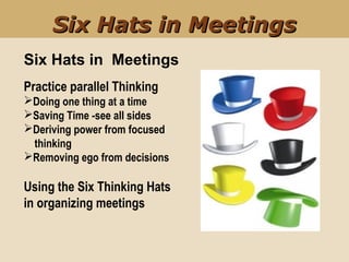 6 thinking hats in change management #1 | PPT