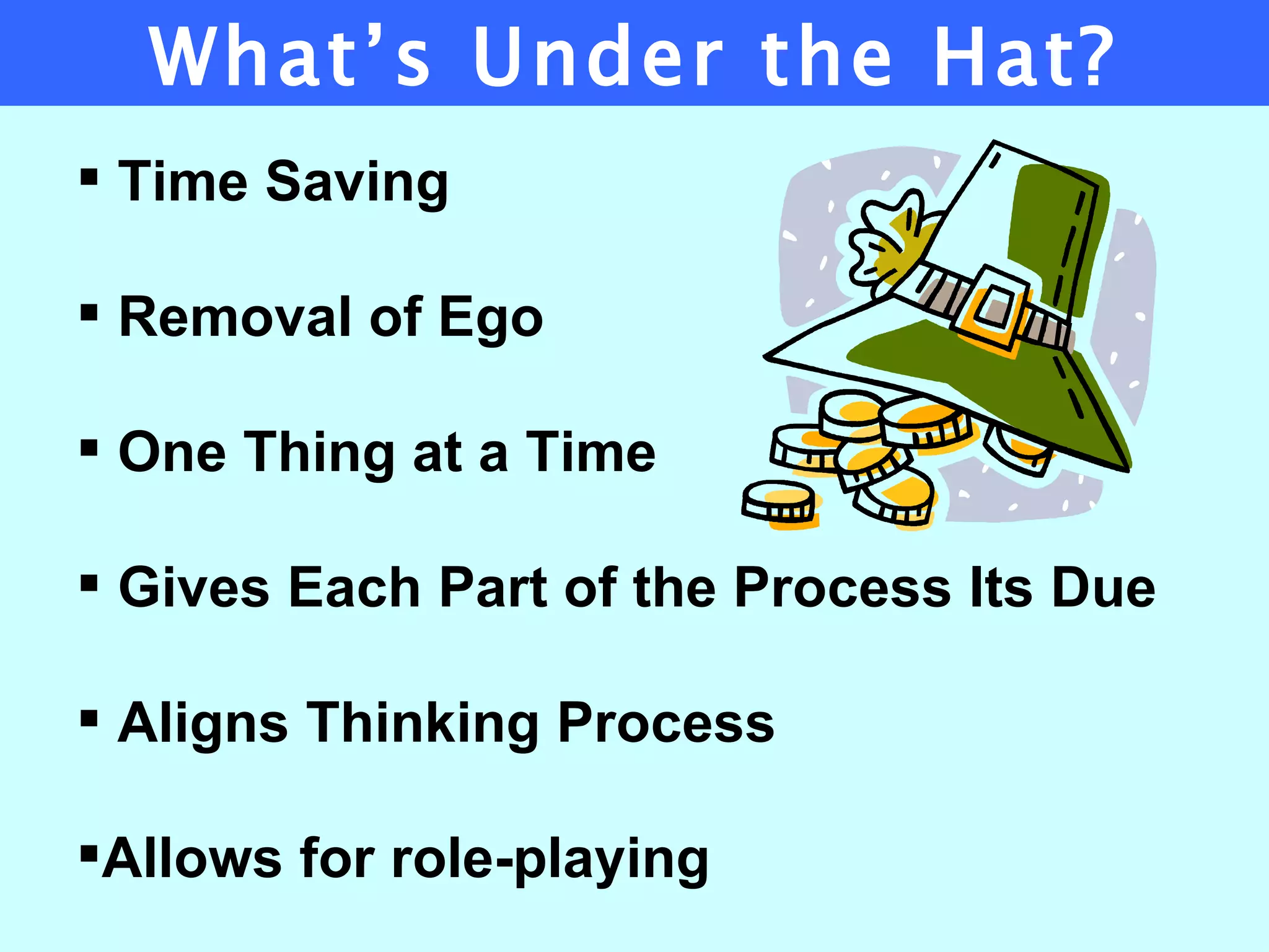 6 thinking hats revised s12 | PPT