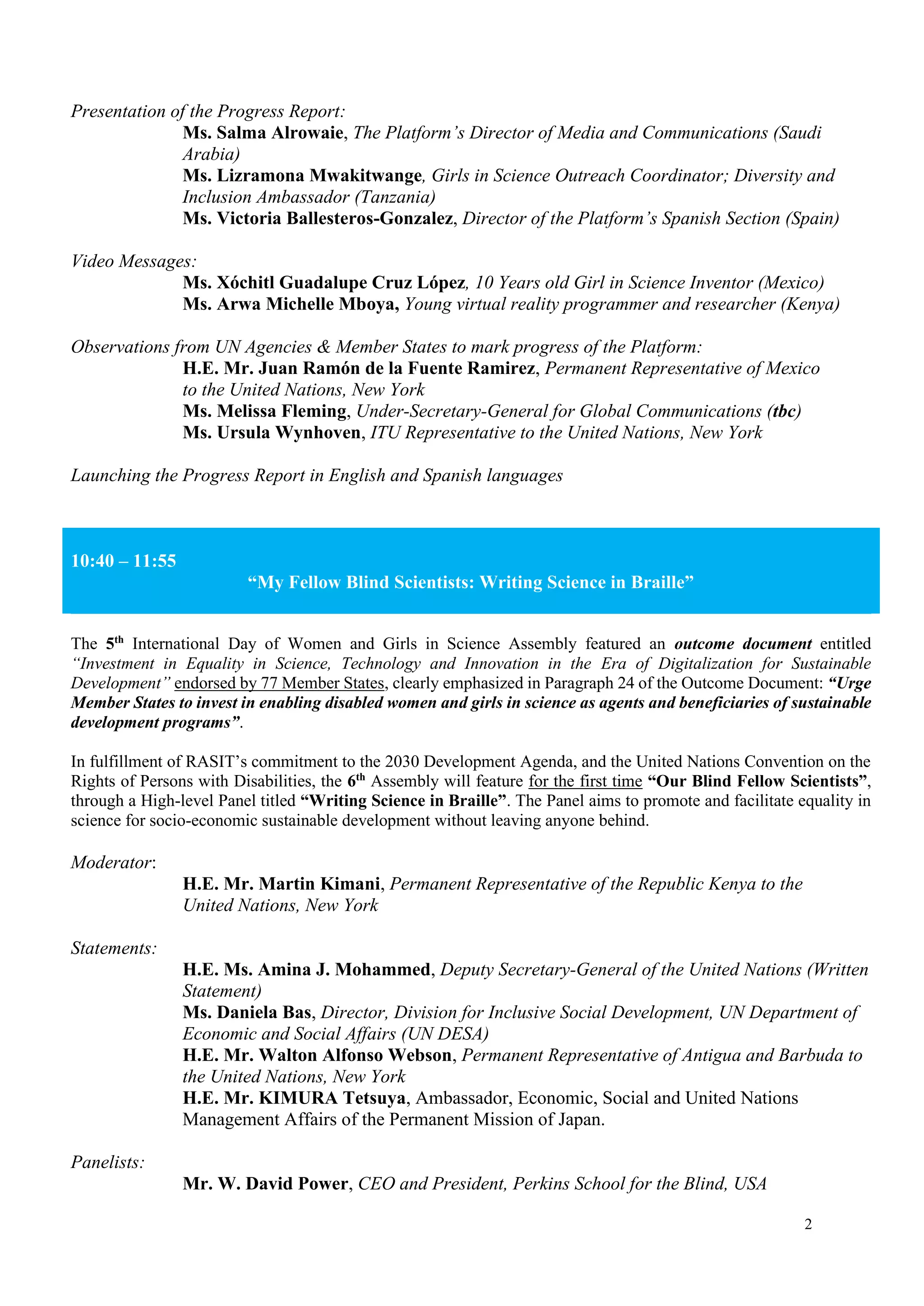 Beyond the Borders: Equality in Science for Society | PDF