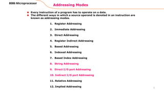 microprocessor presentation 8086 flags | PPTX | Programming Languages | Computing
