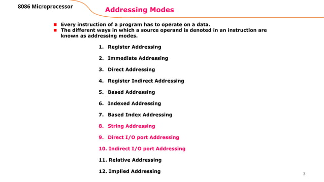 microprocessor presentation 8086 flags | PPTX | Programming Languages | Computing