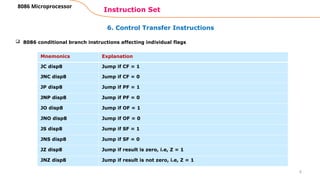 microprocessor presentation 8086 flags | PPTX | Programming Languages | Computing