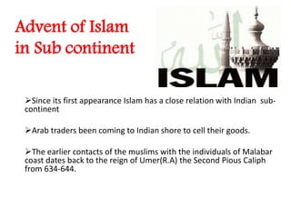 6 th lec.advent of islam in sub continent | PPTX