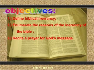 6th lesson biblical_inerrancy_ | PPT