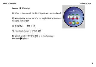 6th mathc2 -l19--oct5 | PPT