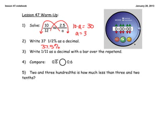 6th math c2 -l47--jan28 | PPT
