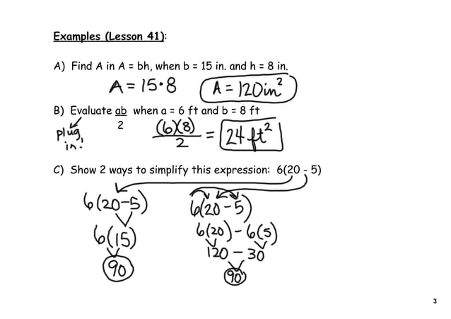 6th Math (C2) - Lesson 41--Dec15 | PPT