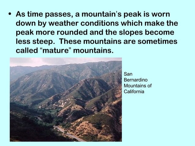 Mountains | PPT | Geology | Science