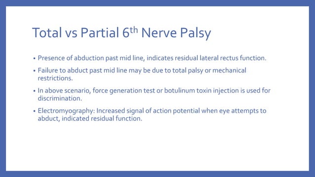 6th Nerve Palsy | PPTX