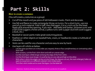 6th performing arts costume designers | PPTX