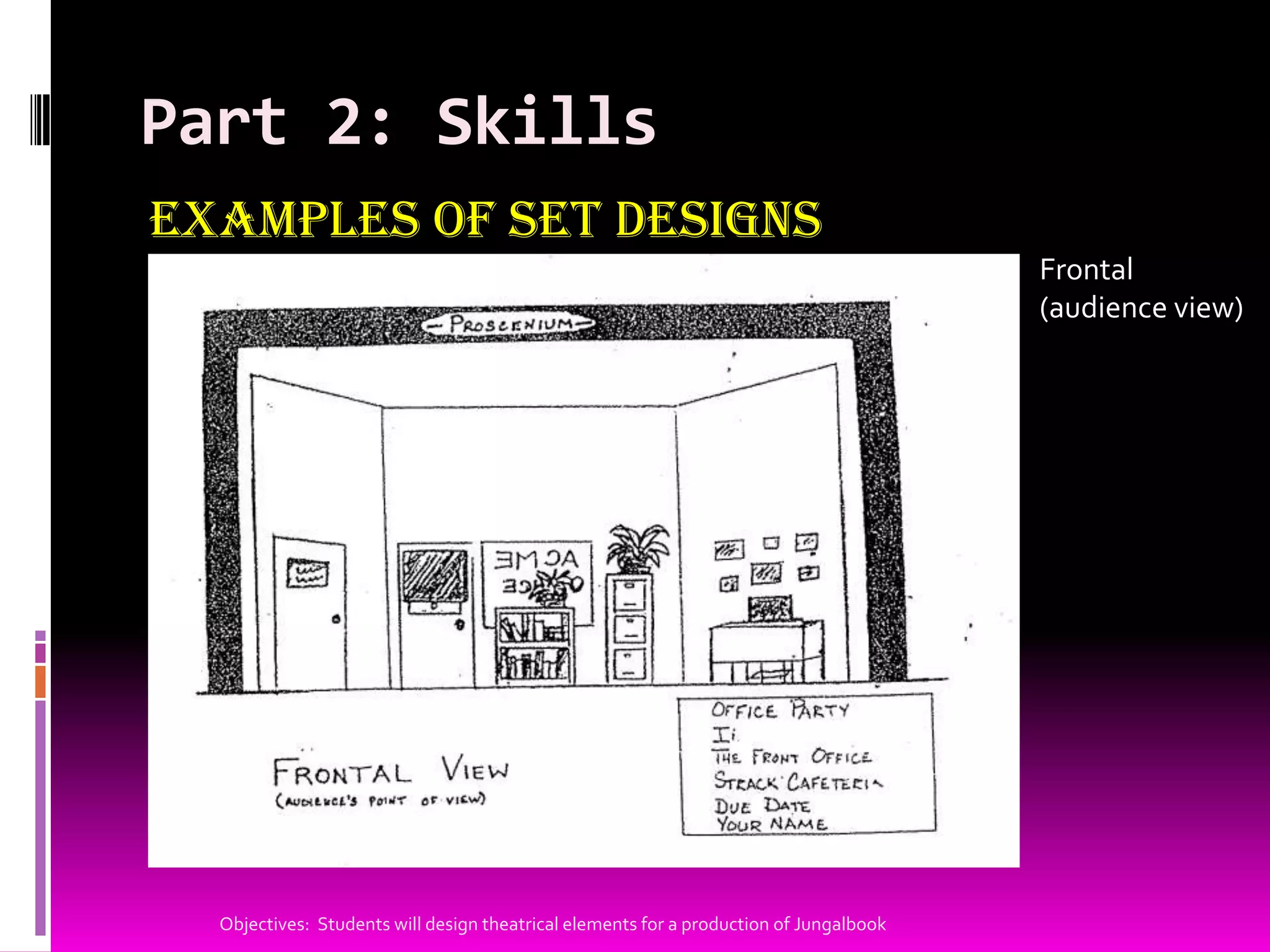 6th performing arts set and props designers | PPTX