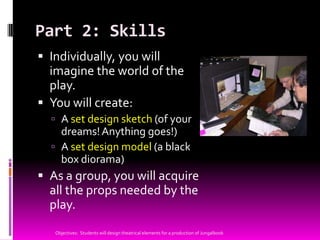 6th performing arts set and props designers | PPTX