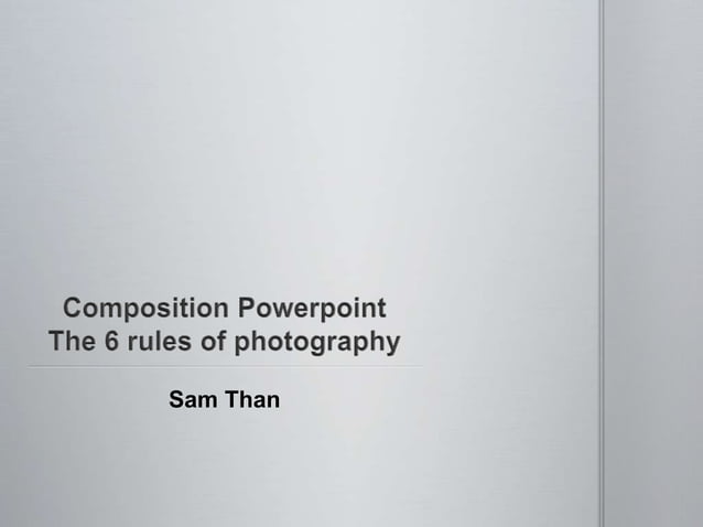 Composition Power Point | PPTX