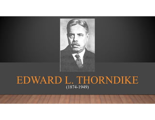 Conditioning theory of Edward Thorndike-Connectionism | PDF
