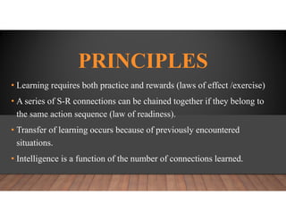Conditioning theory of Edward Thorndike-Connectionism | PDF