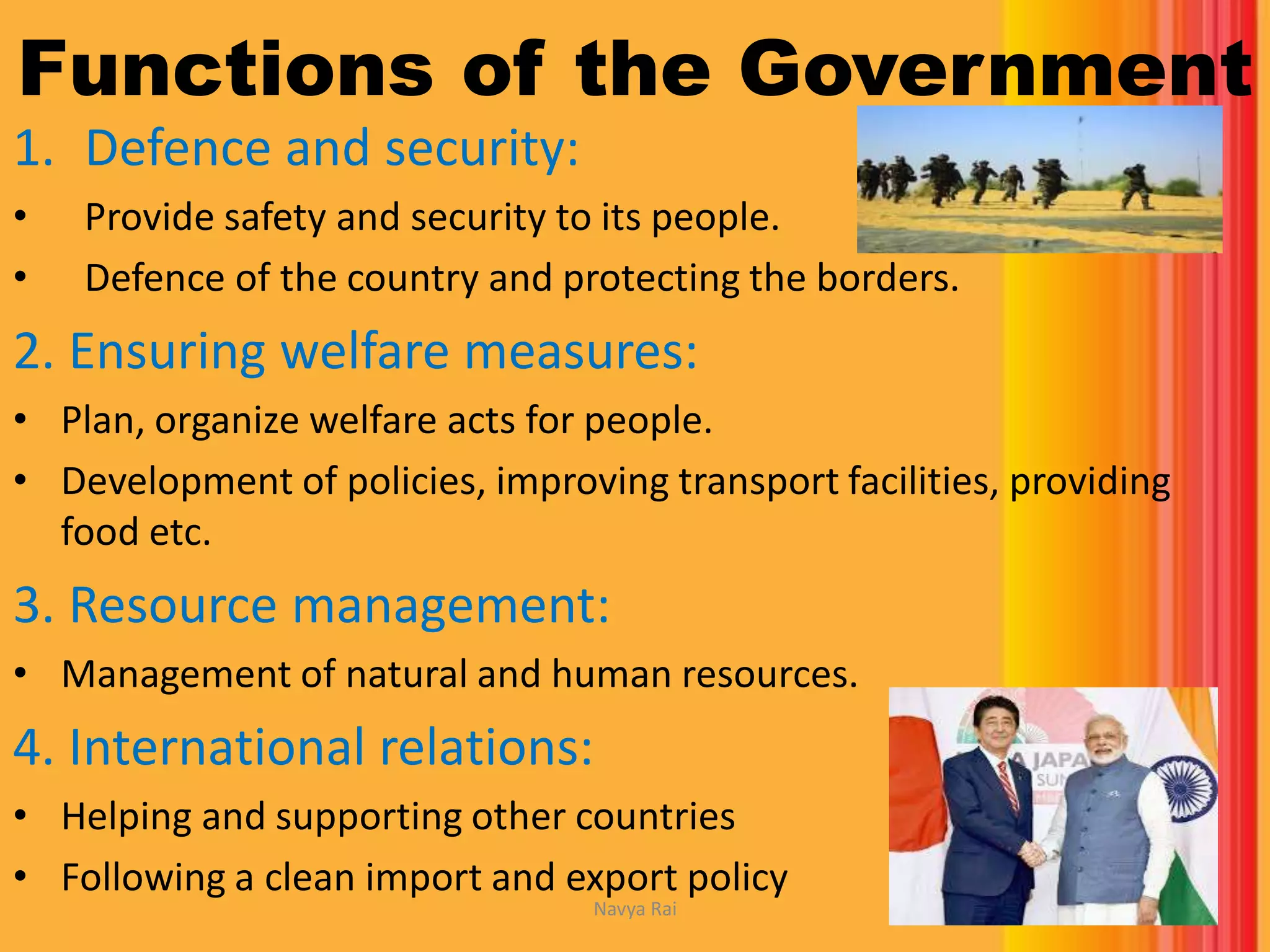 6th Std Social Science- Civics - ch 3. Government | PDF