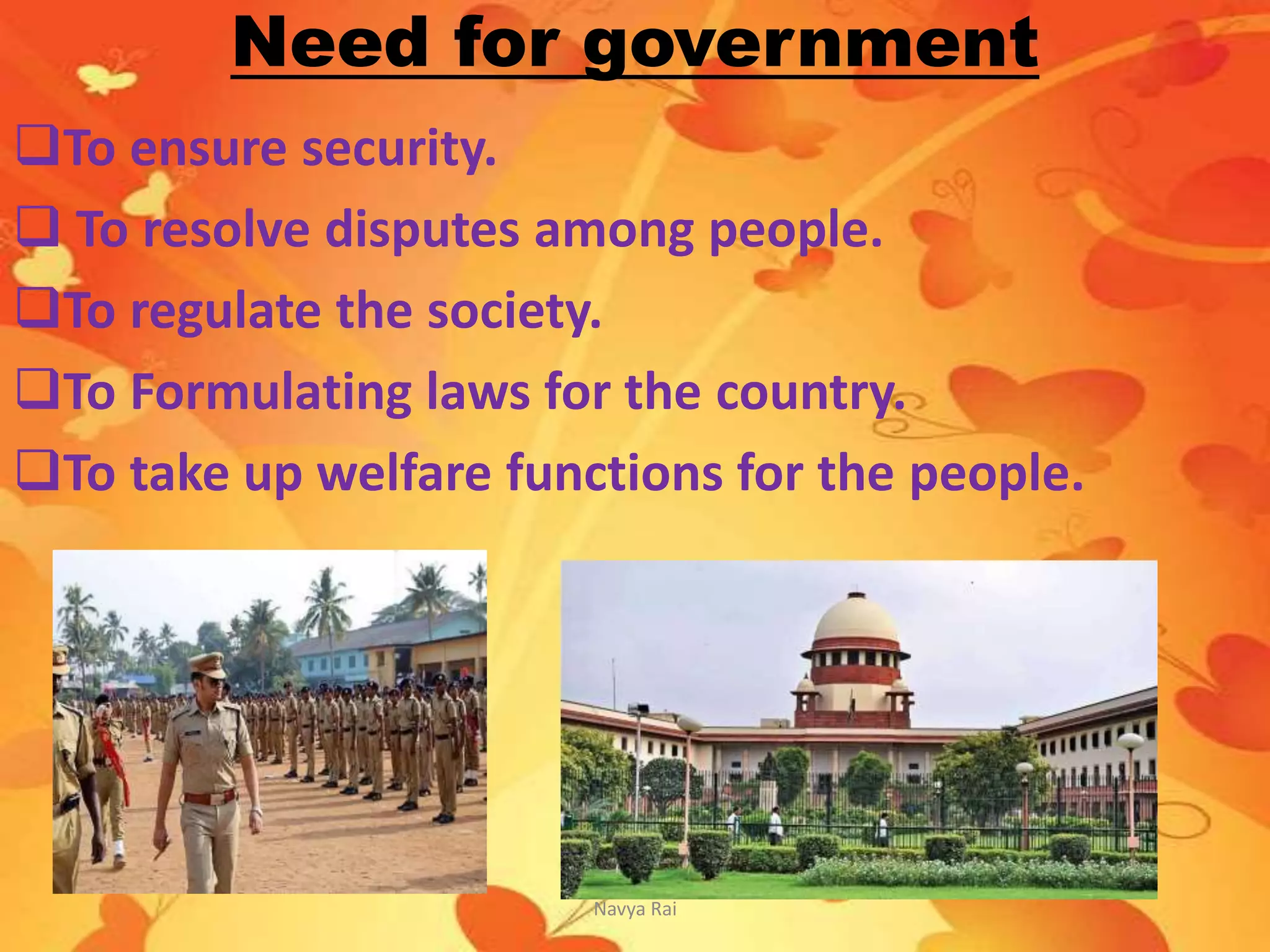 6th Std Social Science- Civics - ch 3. Government | PDF