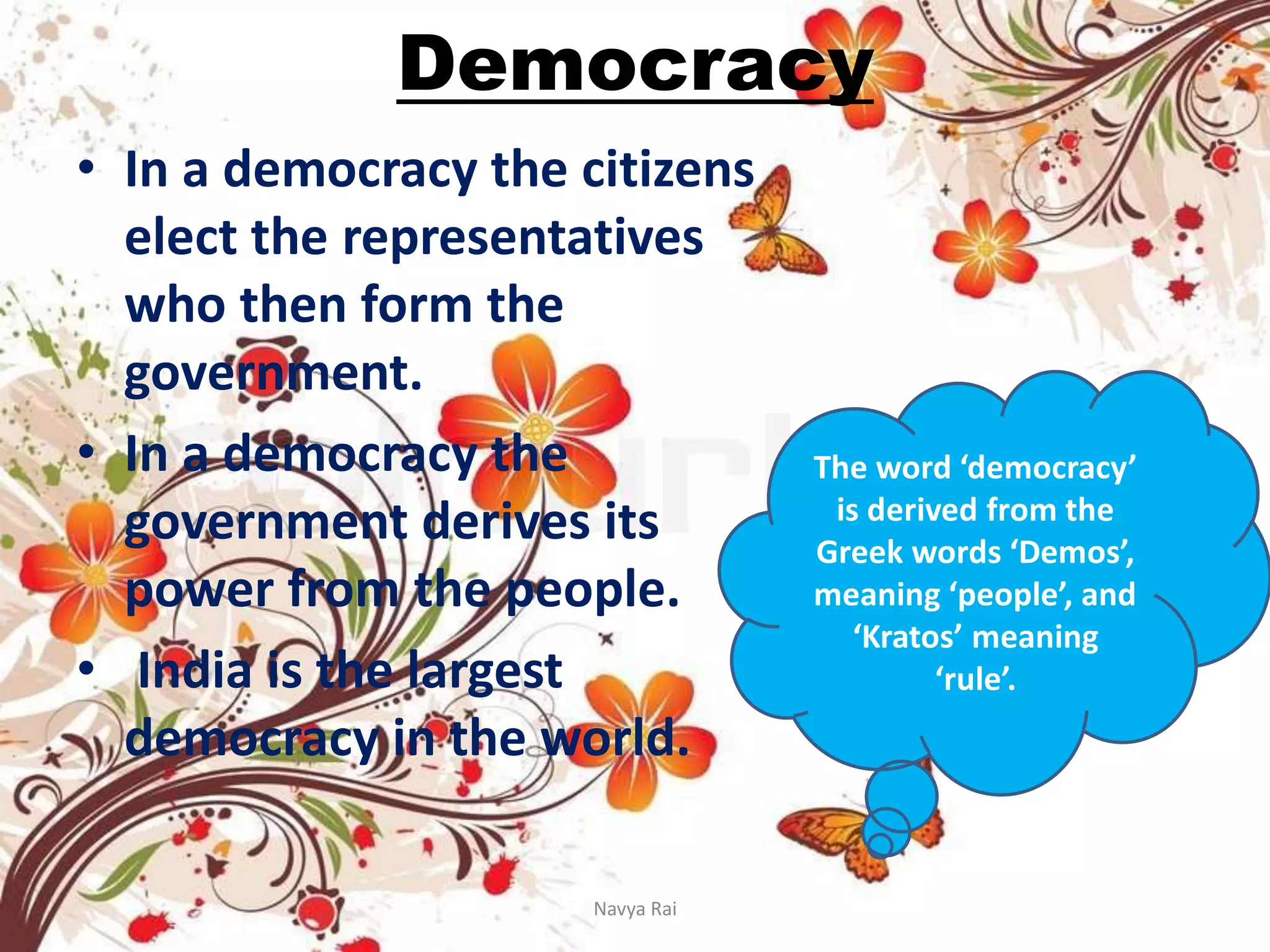 6th Std Social Science- Civics - ch 3. Government | PDF