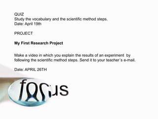 6th scientific m presentation | PPTX | Science