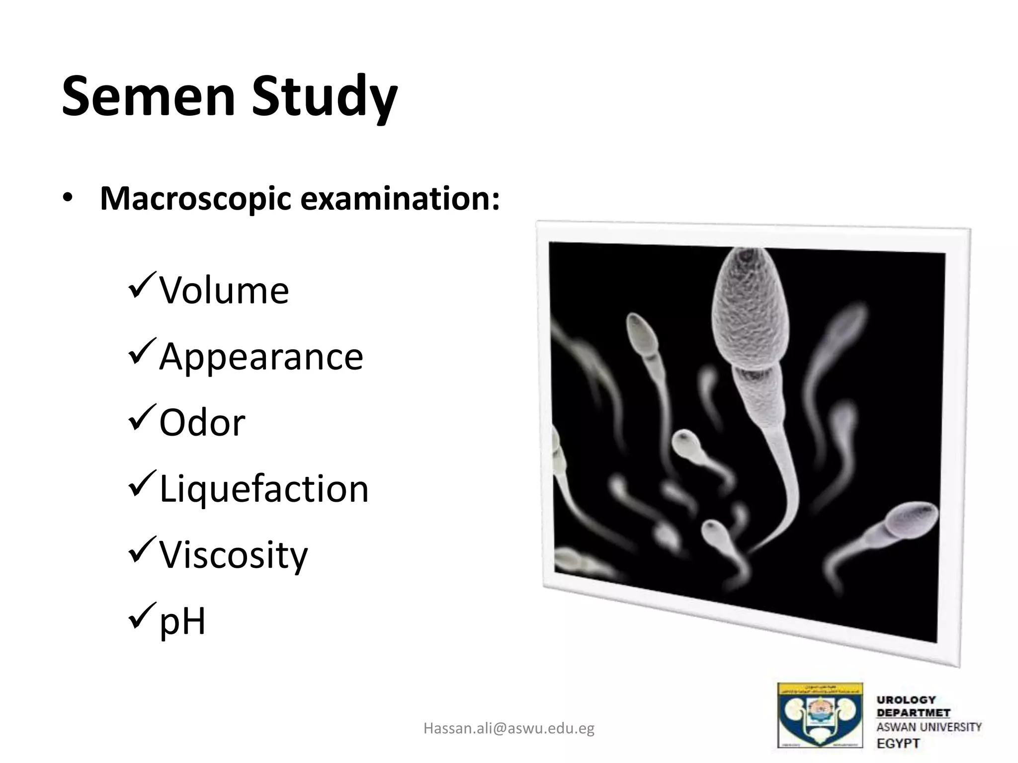 semen analysis | PPTX