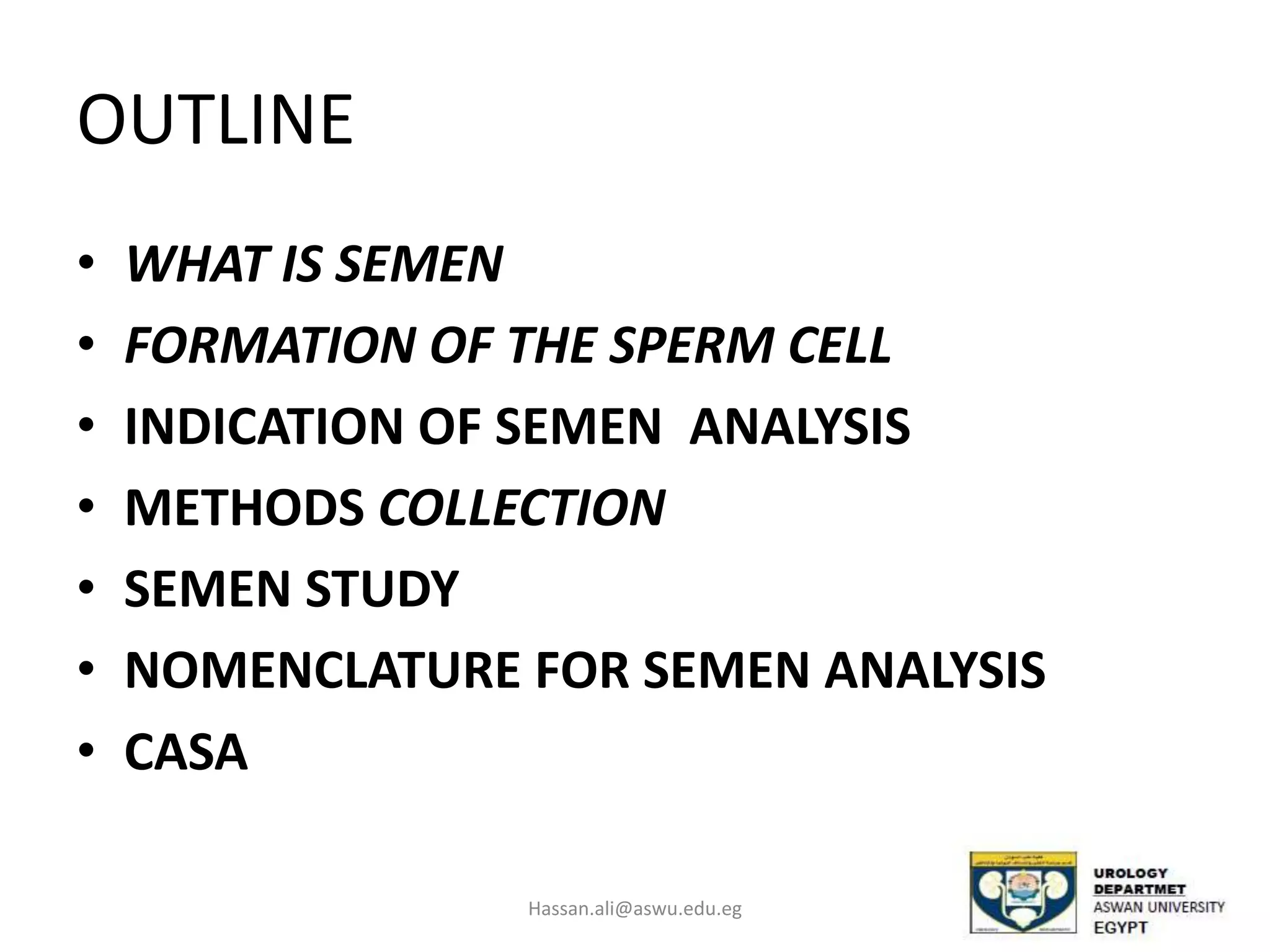 semen analysis | PPTX