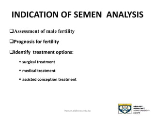 semen analysis | PPTX