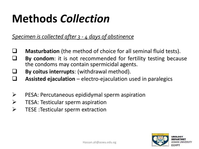 semen analysis | PPTX