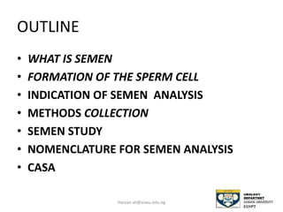 semen analysis | PPTX