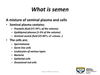 semen analysis | PPTX