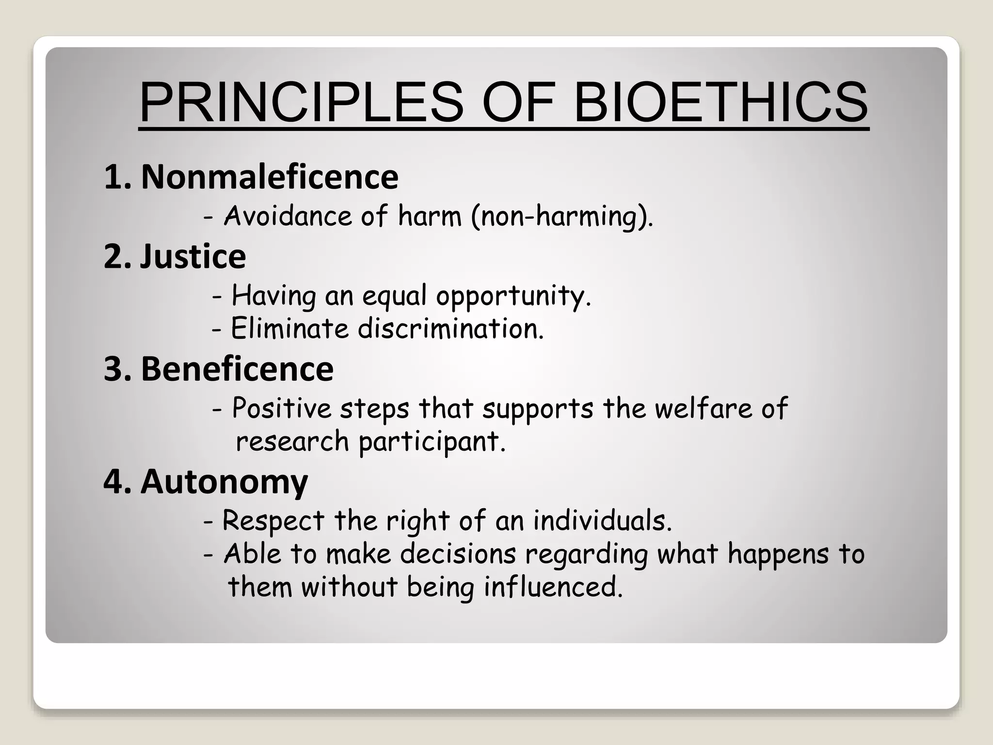 Presentation on Bioethics | PPTX