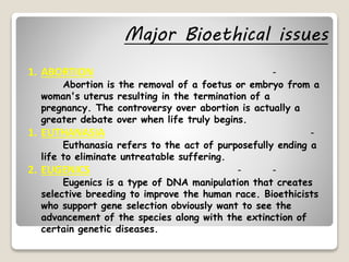 Presentation on Bioethics | PPTX
