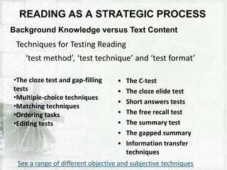6th session reading strategies | PPTX