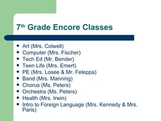 6th to 7th grade orientation | PPT