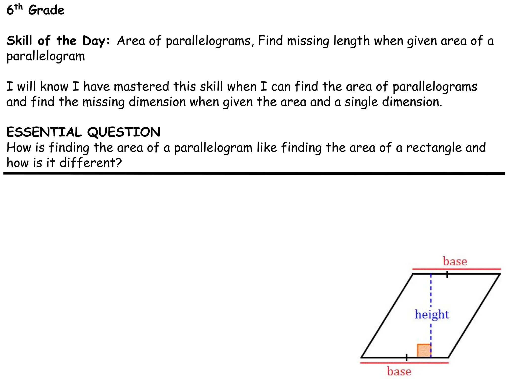 6th grade Unit 7 Geometry do now and plans | PDF