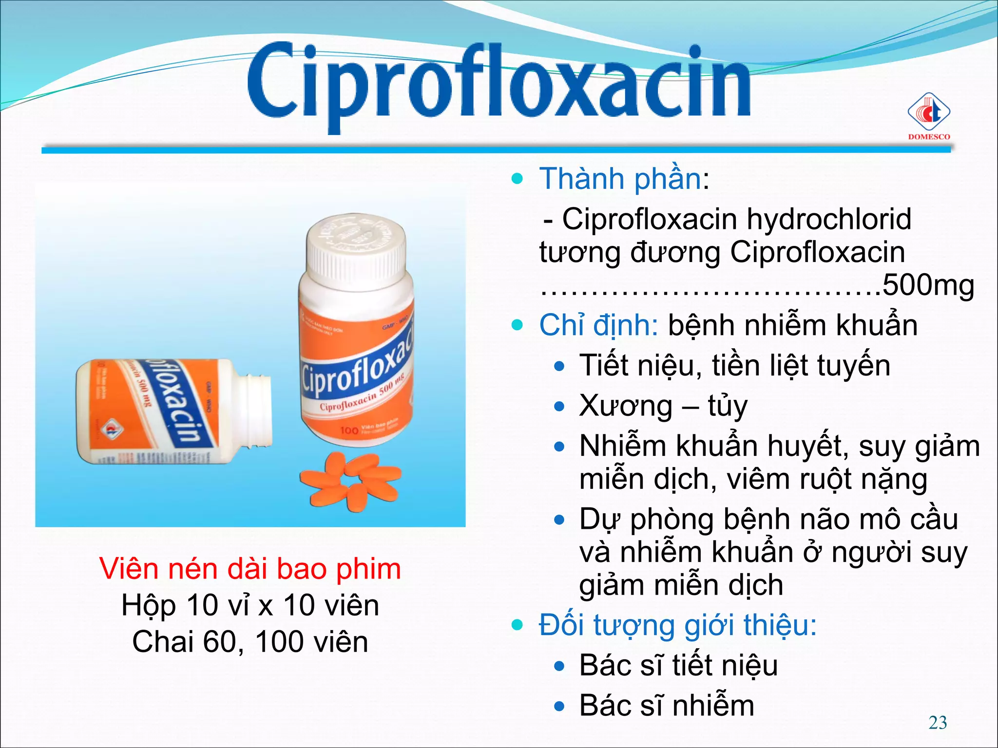 6 thuoc chong nhiem khuan quinolon | PDF