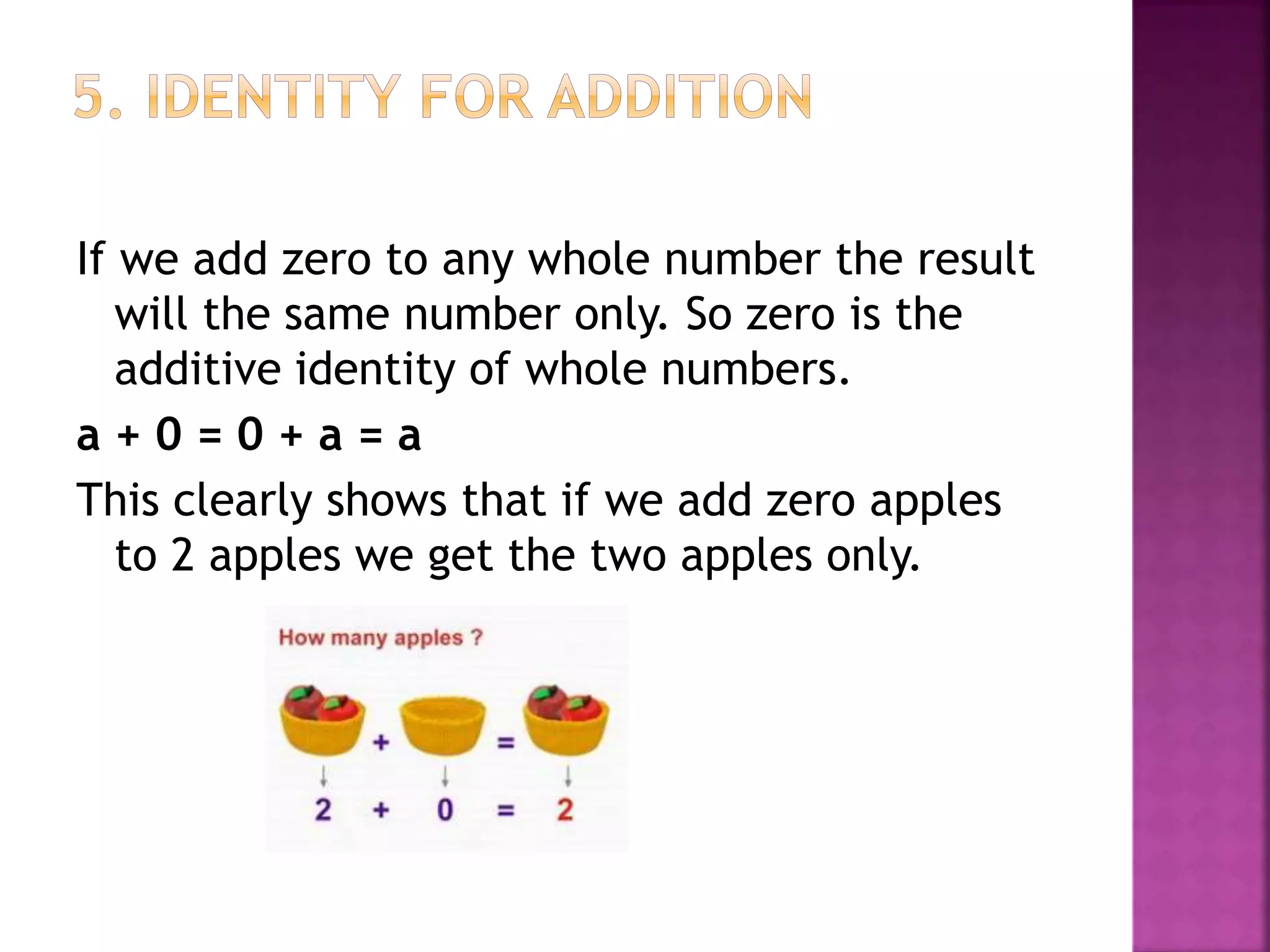 properties of whole numbers | PPTX