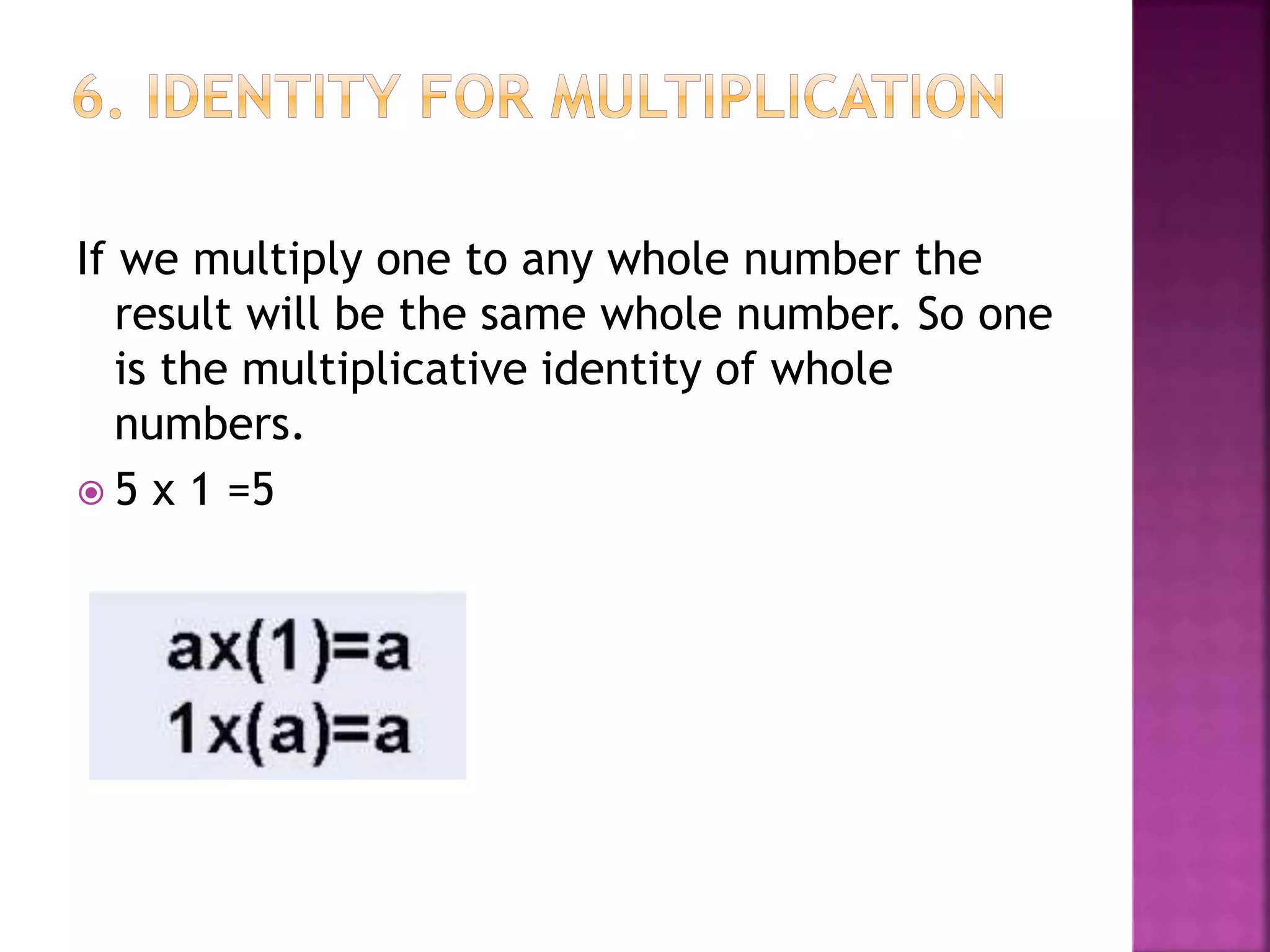 properties of whole numbers | PPTX