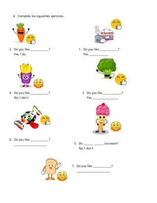 6th year unit 0 food and health , module getting started 3 ejercicios ...